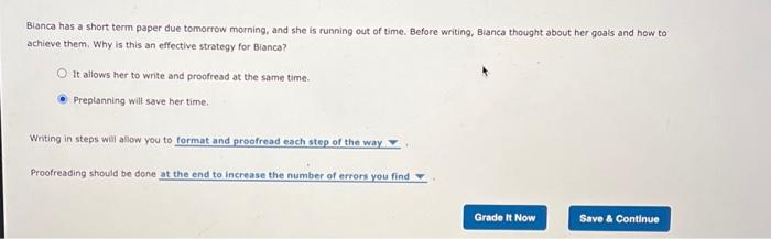 Bianca has a short term paper due tomorrow morning, | Chegg.com