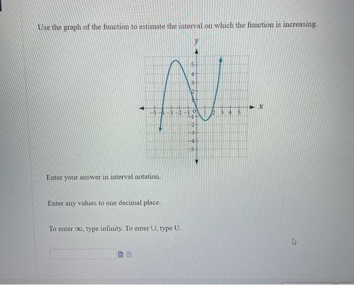Solved Use the graph of the function to estimate the | Chegg.com