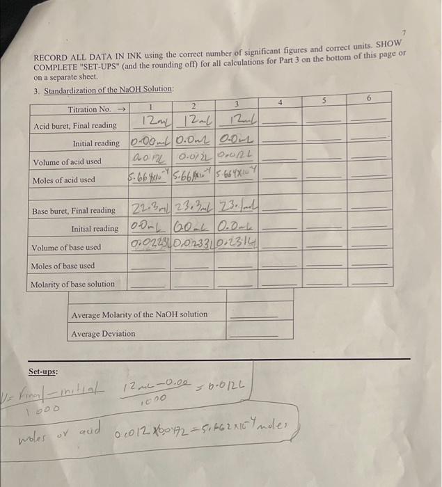 Solved RECORD ALL DATA IN TNK using the correct number of | Chegg.com