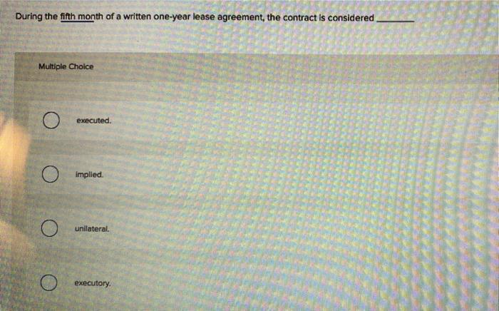 Solved A voidable contract is one that Multiple Choice is | Chegg.com