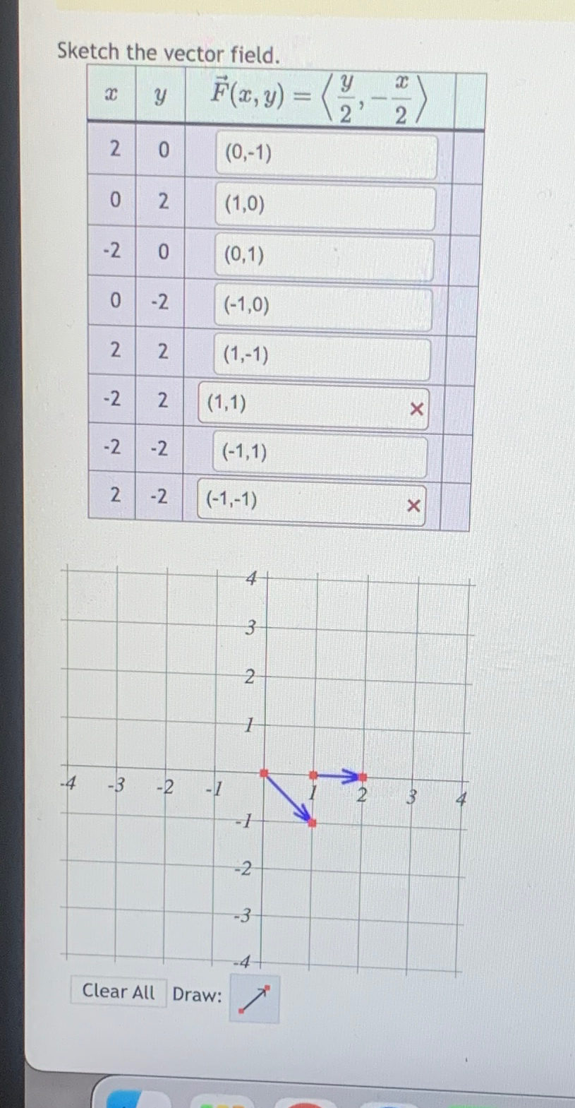 Solved Sketch the vector | Chegg.com