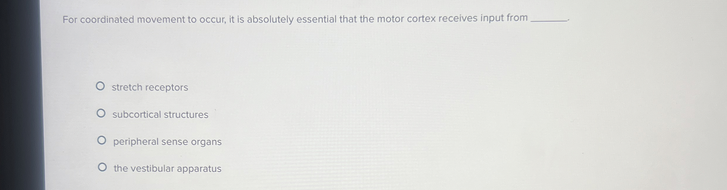 Solved For coordinated movement to occur, it is absolutely | Chegg.com