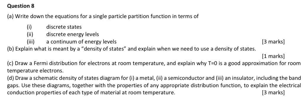 Solved Question 8(a) ﻿Write down the equations for a single | Chegg.com