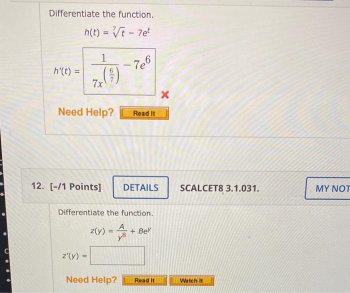 Solved Differentiate the function. | Chegg.com