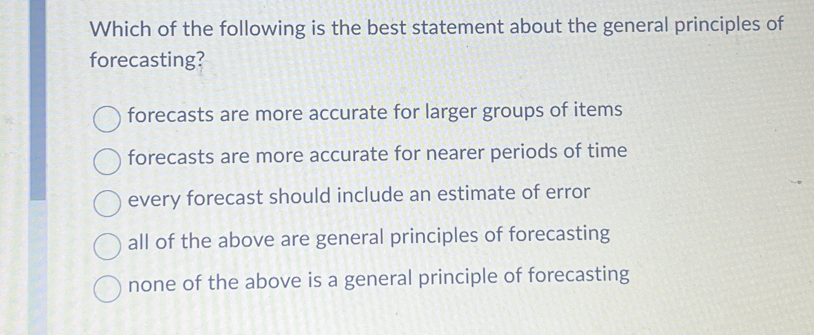 Solved Which of the following is the best statement about | Chegg.com