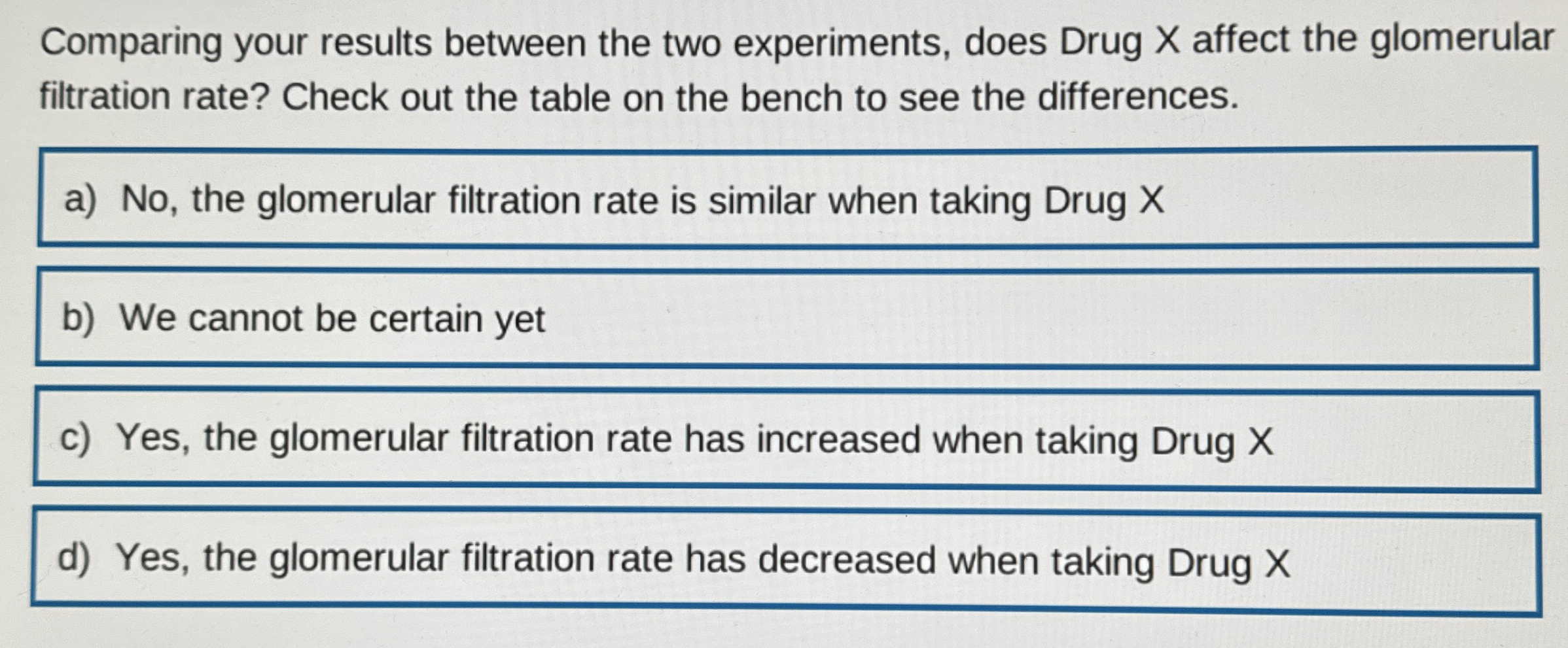 Solved Comparing your results between the two experiments, | Chegg.com