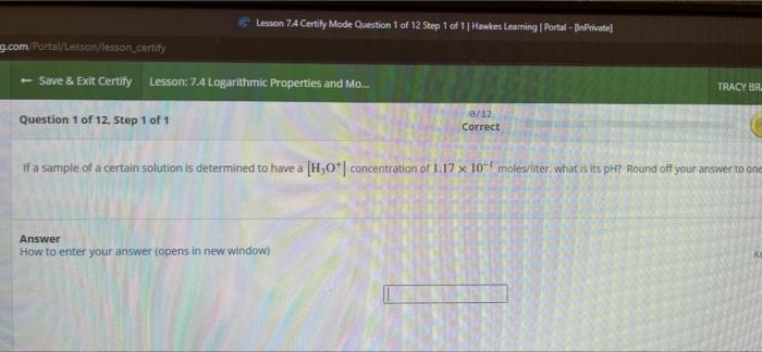 Solved Lesson 7A Certily Mode Question 1 of 12 Step 1 of 1 | Chegg.com