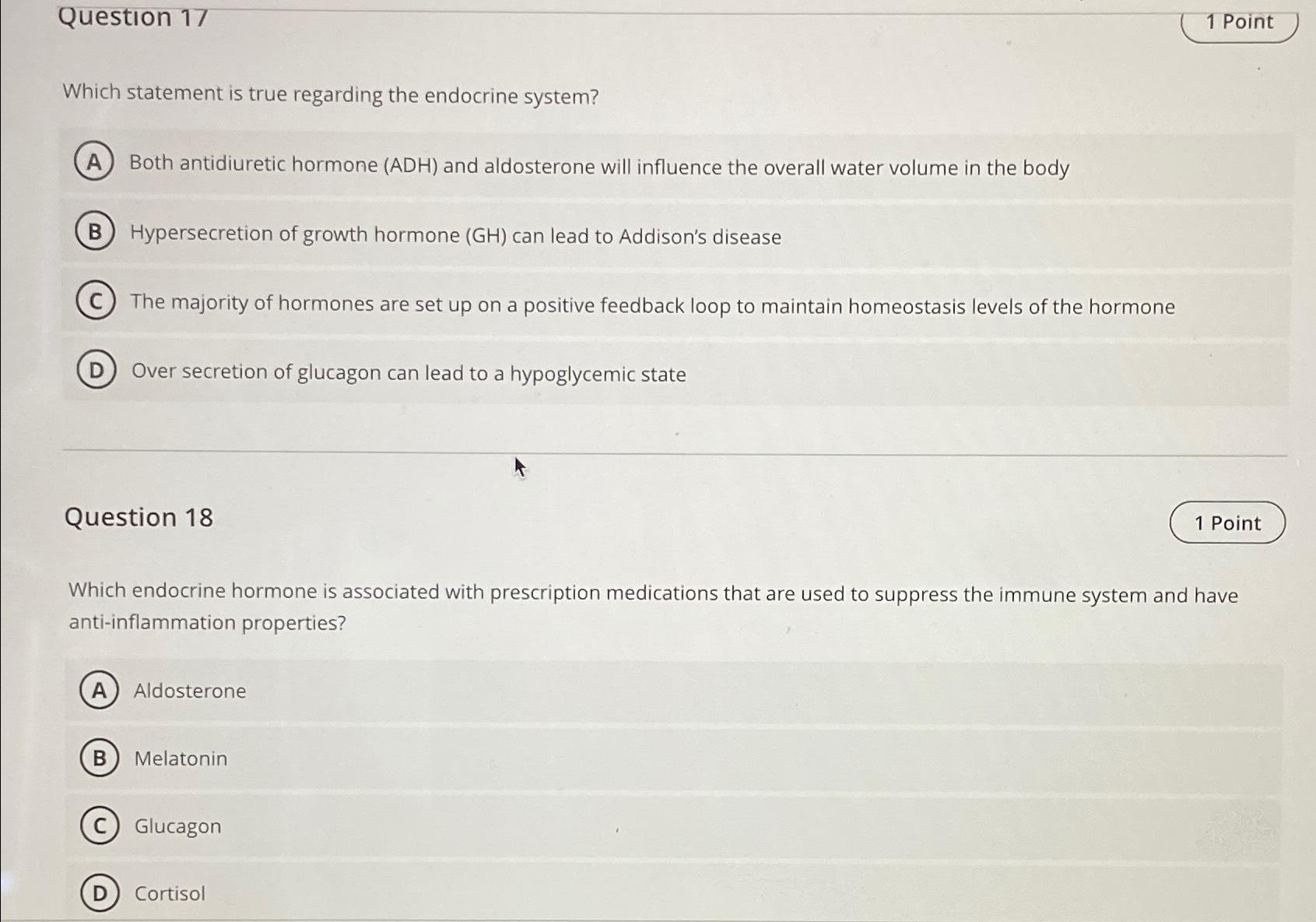 Solved Question 171 ﻿PointWhich statement is true regarding | Chegg.com