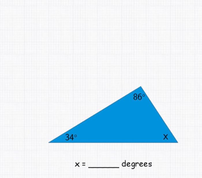 Solved 86 34° Х X- degrees | Chegg.com