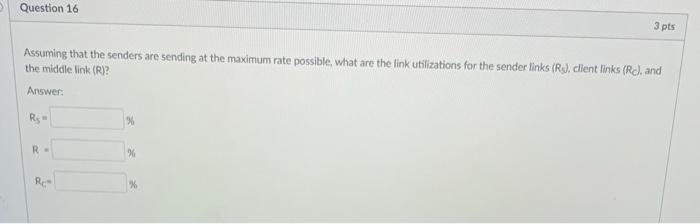 Solved Part 3) End to end throughput and bottleneck links: | Chegg.com