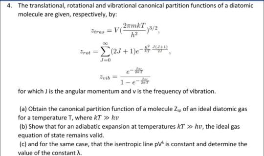 4. The translational, rotational and vibrational | Chegg.com
