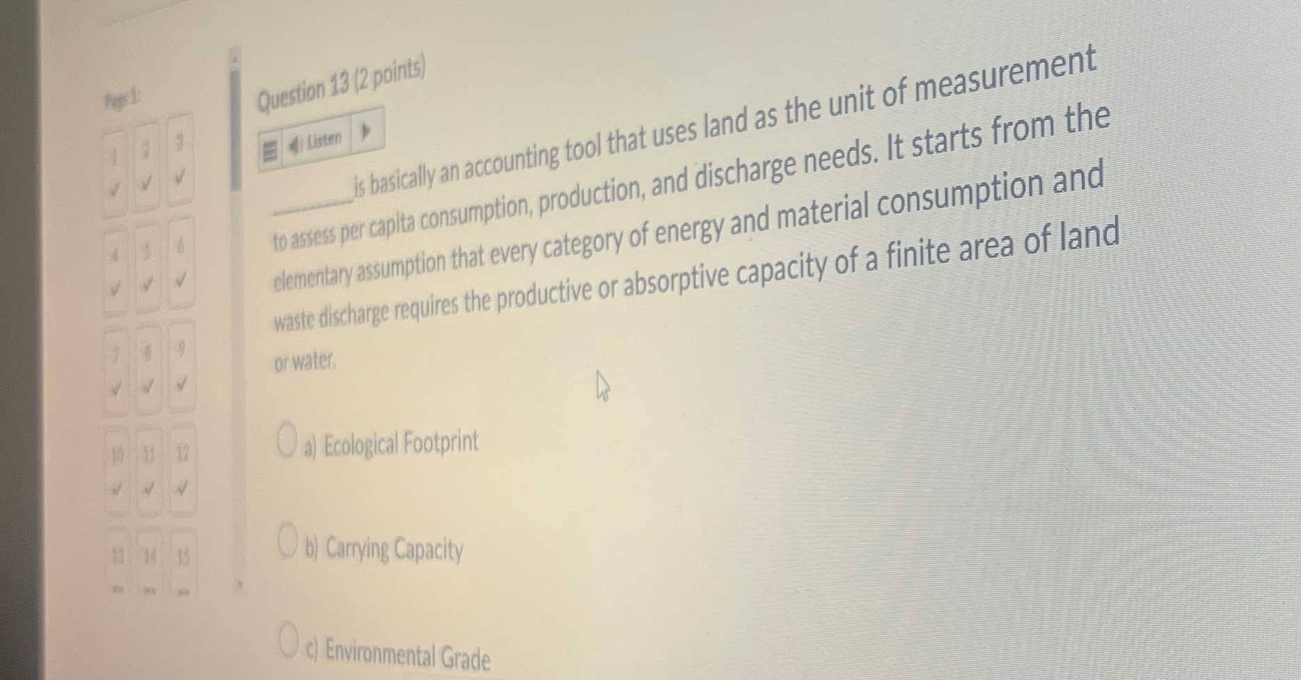 Solved wilQuestion 13 (2 ﻿points)r. 14 ﻿lititen1∼ q, ﻿s | Chegg.com