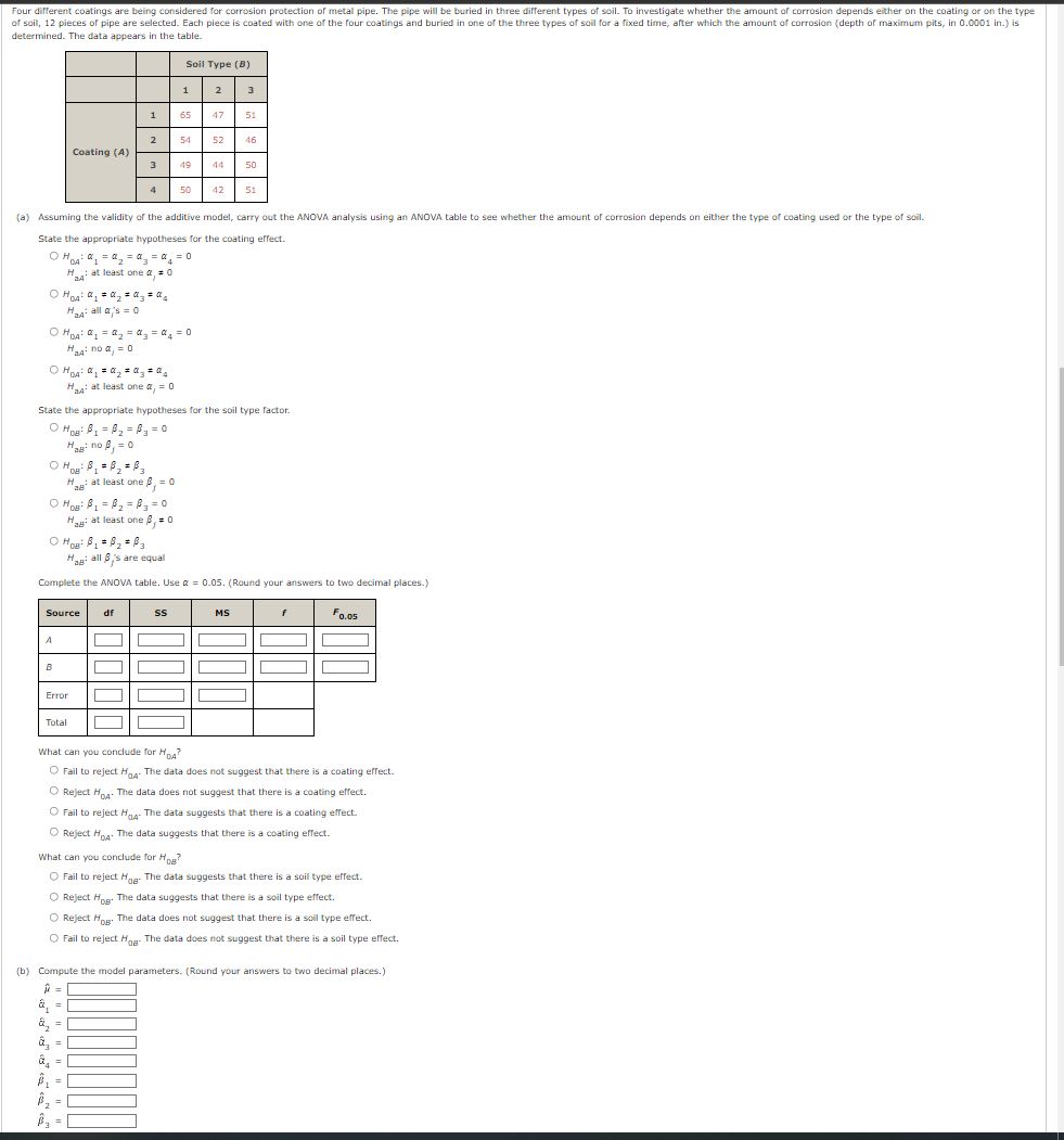 Solved determined. The data appears in the table.(a) | Chegg.com