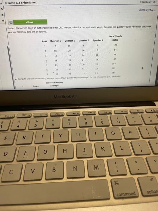 Solved Exercise 17.54 Algorithmic . Question 11 of 11 Check | Chegg.com