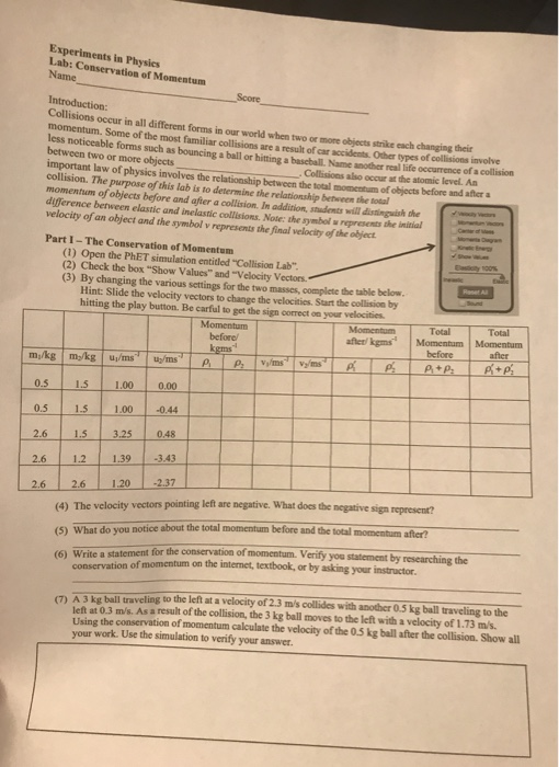 Solved Experiments in Physies Lahte vation of Nomeatum Nume | Chegg.com