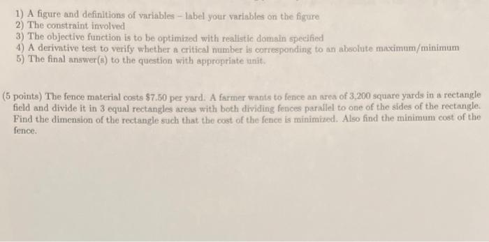 Solved 1) A figure and definitions of variables - label your | Chegg.com