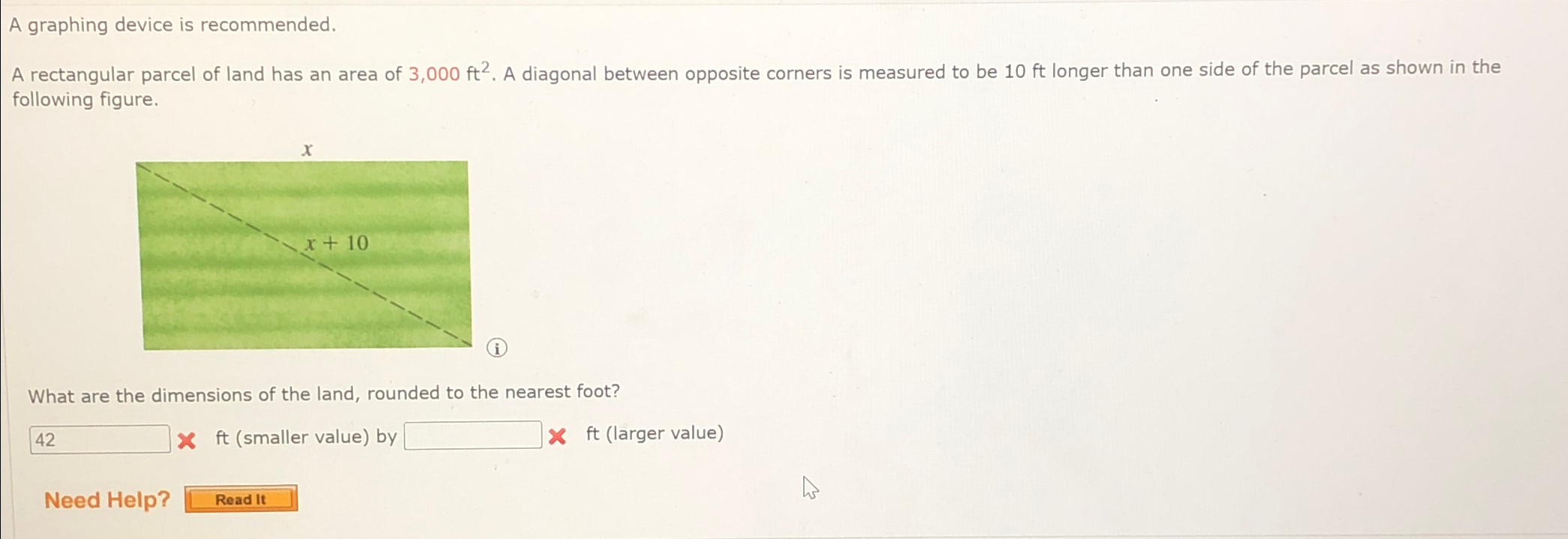 Solved A graphing device is recommended.A rectangular parcel | Chegg.com