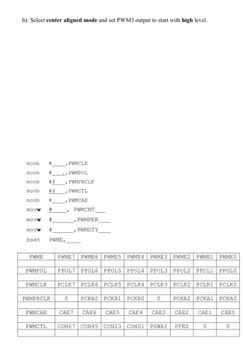 Solved Write an instruction sequence to generate a 120 Hz | Chegg.com
