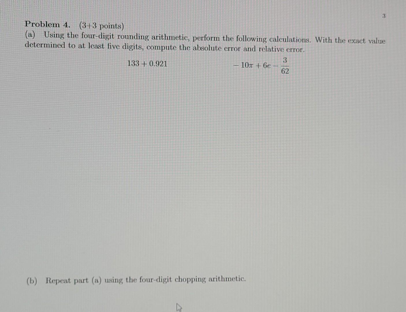 Solved Problem 4 33 Points A Using The Four Digit 4613