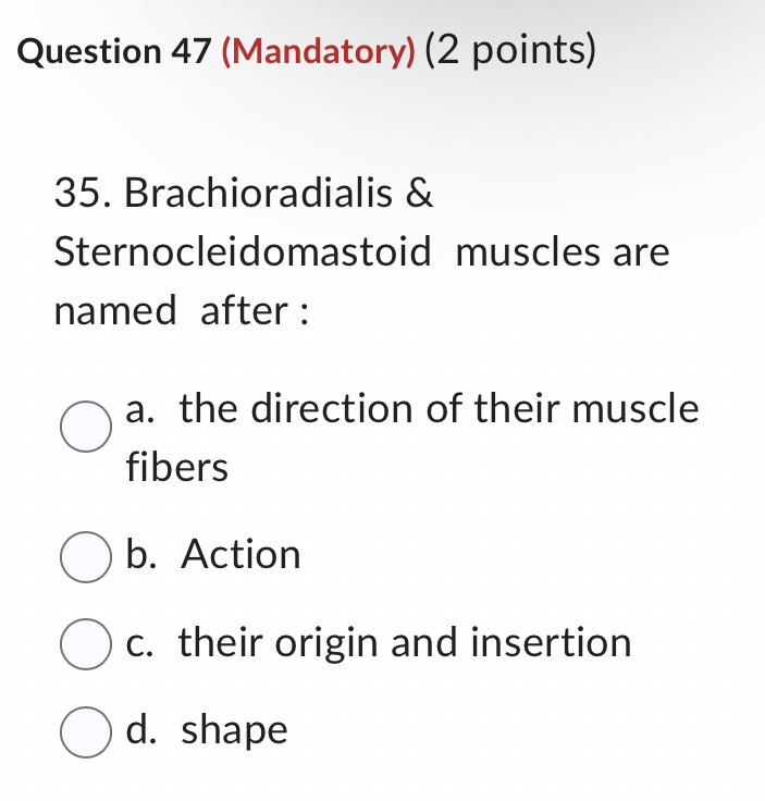 Solved Question 47 (Mandatory) (2 ﻿points)35. | Chegg.com