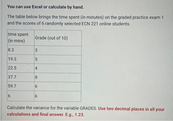 Solved You can use Excel or calculate by hand. The table | Chegg.com