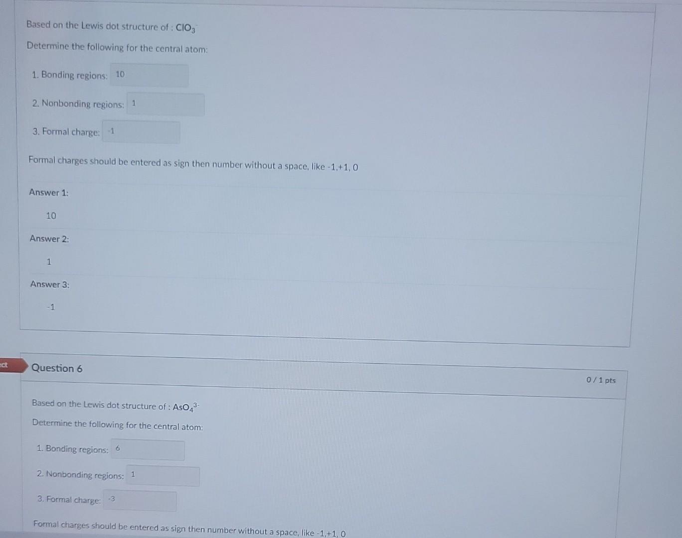 ect Based on the Lewis dot structure of: CIO3 | Chegg.com