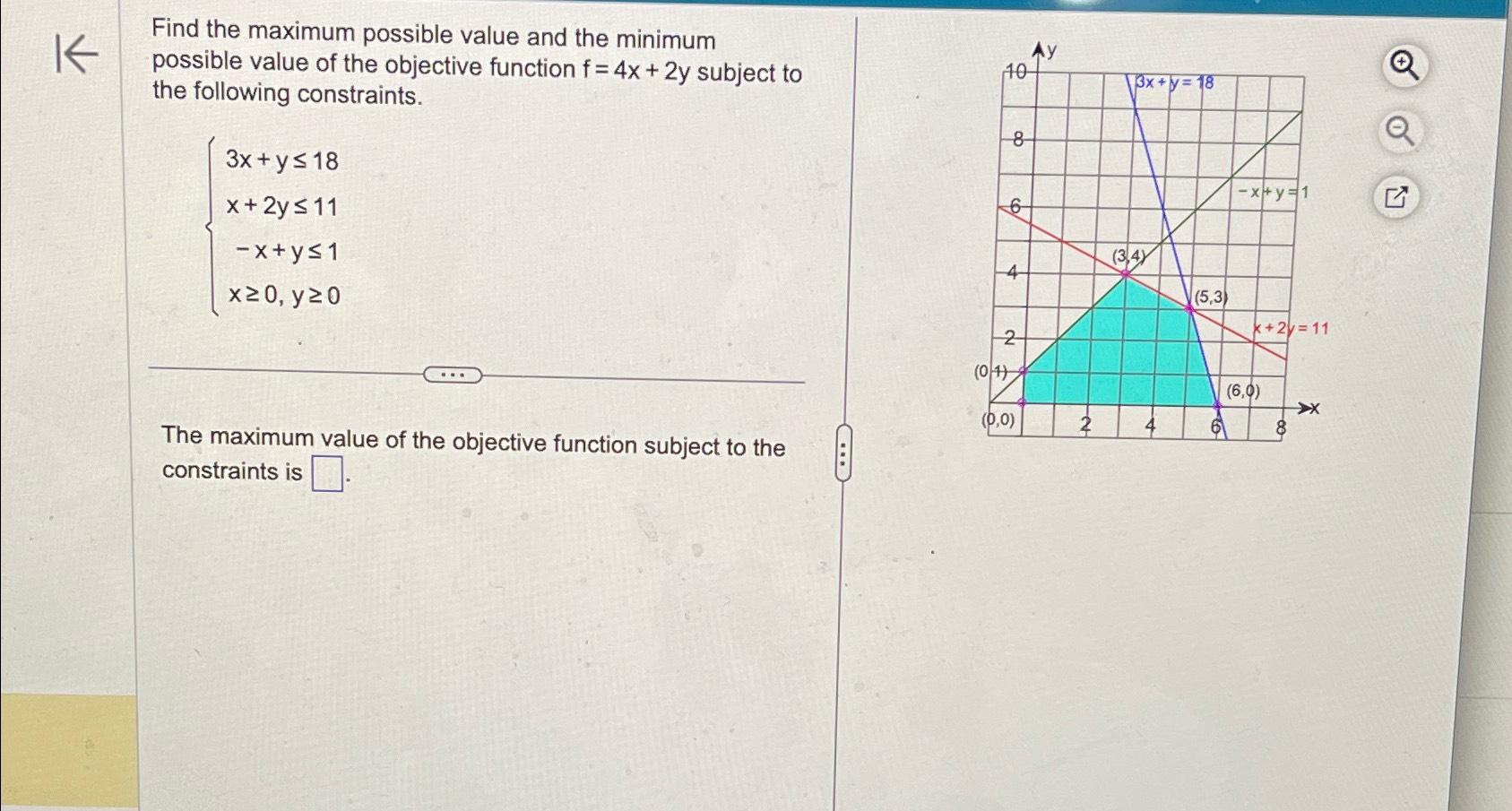 Solved Find the maximum possible value and the minimum | Chegg.com