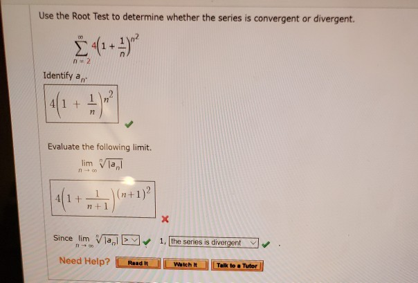 Solved Use the Root Test to determine whether the series | Chegg.com