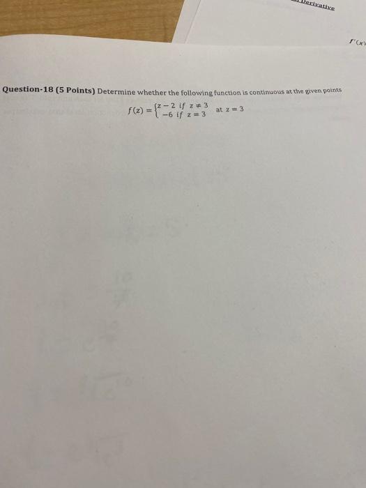 Solved Question-18 (5 Points) Determine whether the | Chegg.com Solved Question-18 (5 Points) Determine whether the | Chegg.com