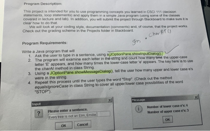 Solved Program Description: This project is intended for you | Chegg.com