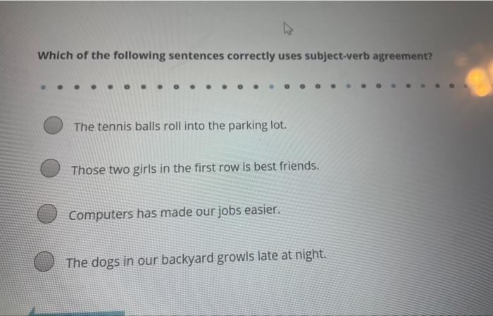 Which of the following sentences correctly uses | Chegg.com