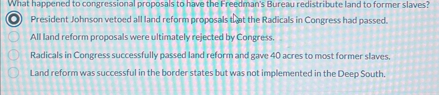 Solved What happened to congressional proposals to have the | Chegg.com