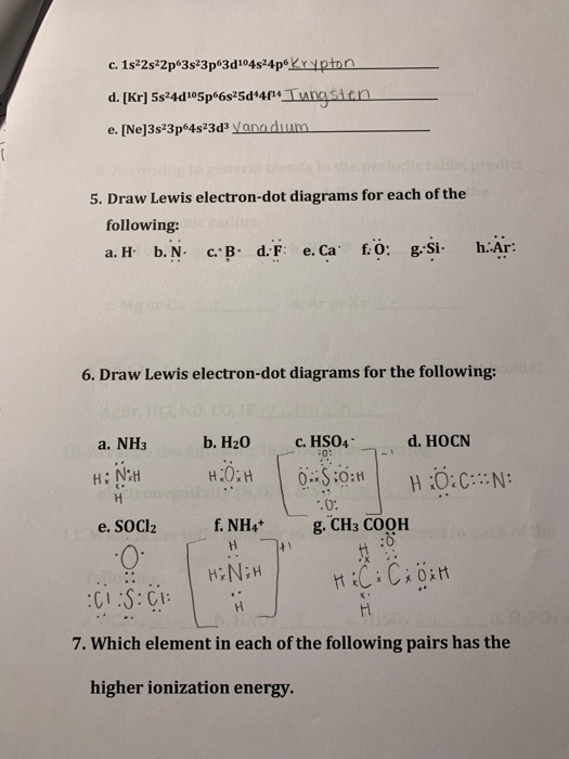 Solved 1. Write linear electron configurations for the | Chegg.com