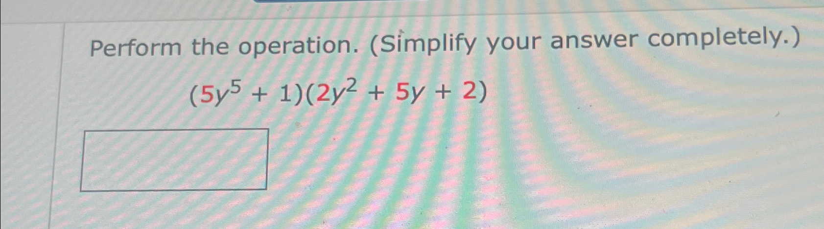 Solved Perform the operation. (Simplify your answer | Chegg.com