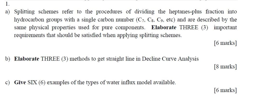 Solved a) Splitting schemes refer to the procedures of | Chegg.com