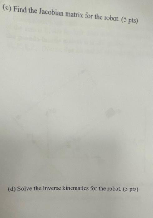 Solved 4. Given a two-joint robot arm in the following | Chegg.com