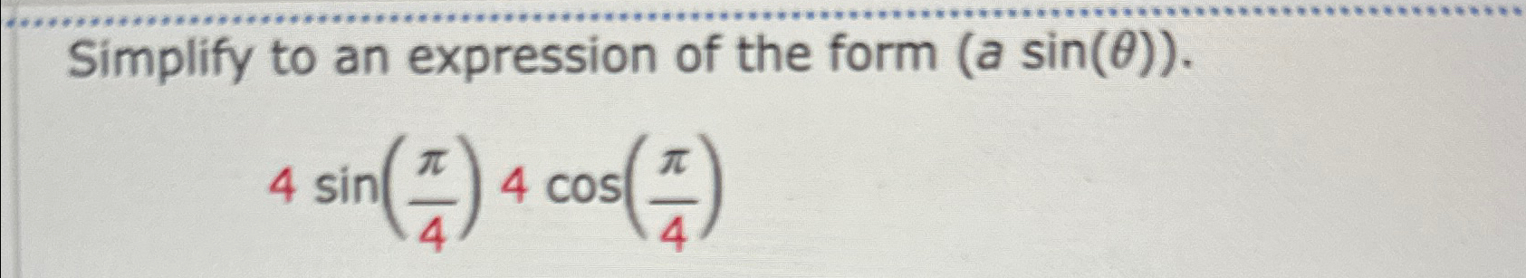 Solved Simplify to an expression of the form | Chegg.com