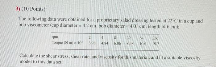 Solved The following data were obtained for a proprietary | Chegg.com