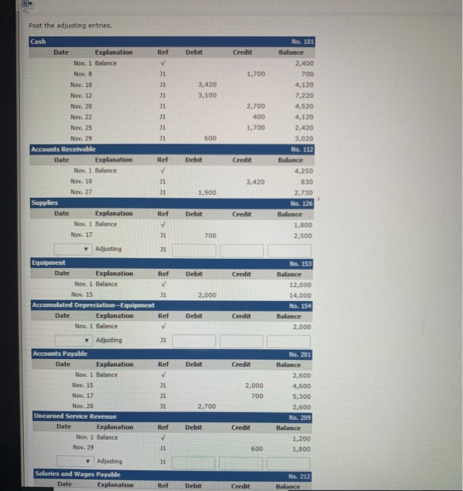 Solved COURCES work Problem 3-5A On November 1, 2019, the | Chegg.com