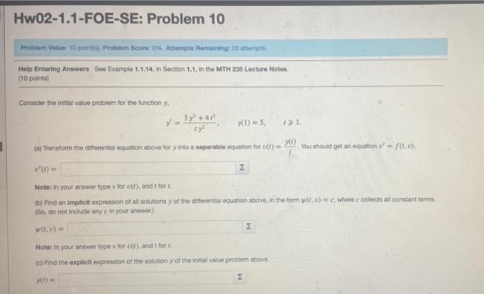 Solved Hw02-1.1-FOE-SE: Problem 10 Problem Vale: 10 points. | Chegg.com