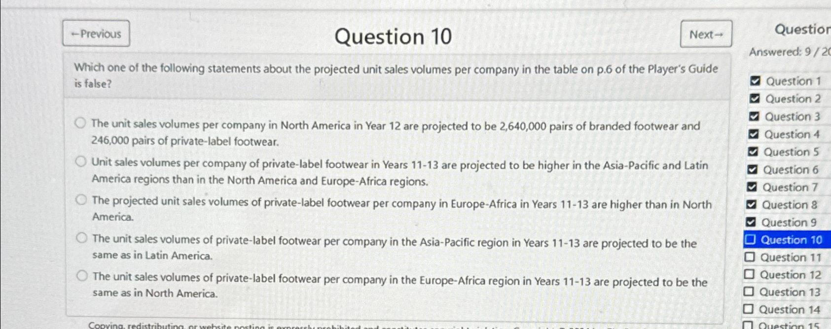 Solved Question 10Which one of the following statements | Chegg.com