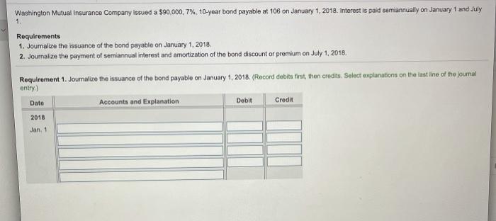 Solved Washington Mutual Insurance Company issued a | Chegg.com