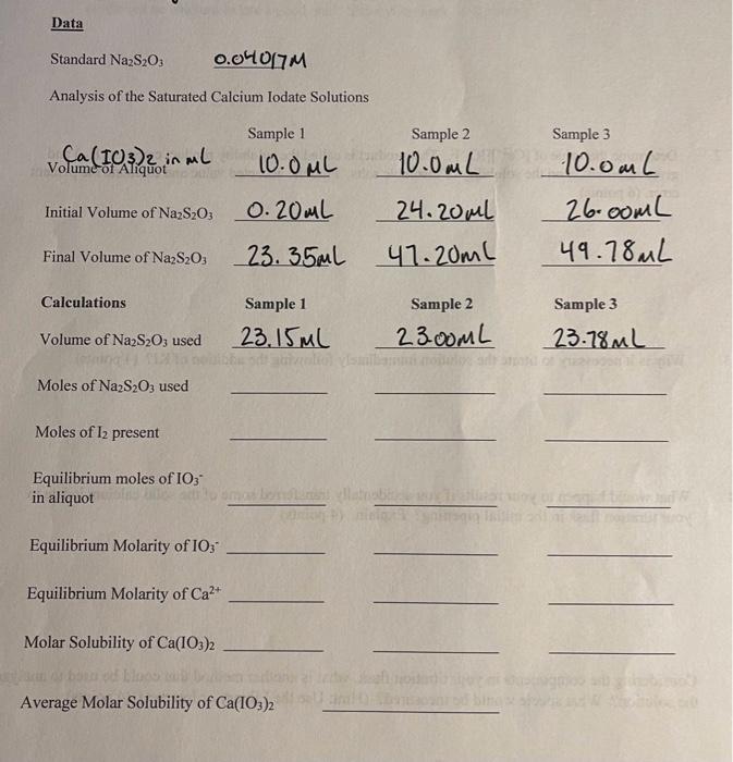 Solved Need help solving the calculations and the questions. | Chegg.com