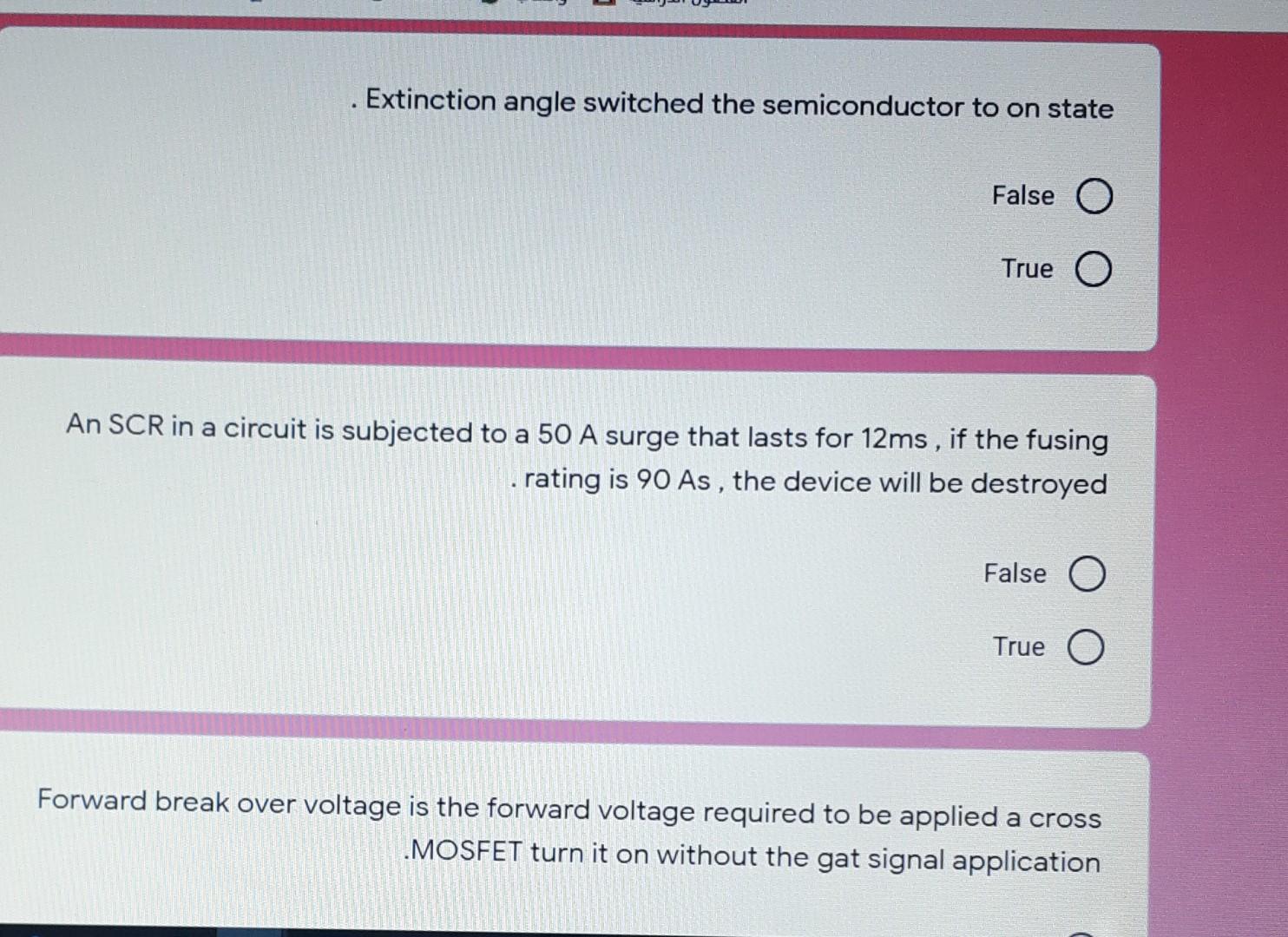 Solved Extinction angle switched the semiconductor to on | Chegg.com
