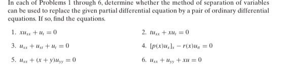 Solved In each of Problems 1 through 6 , determine whether | Chegg.com