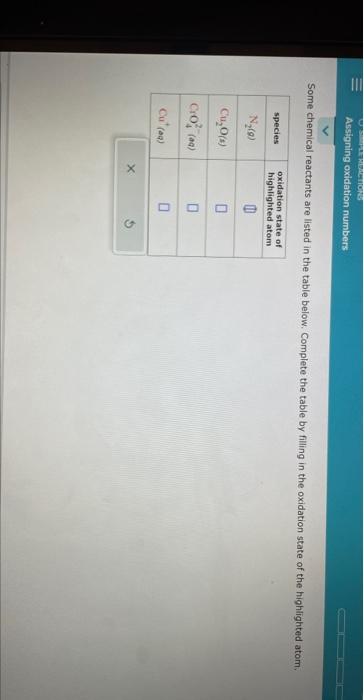 Solved Some chemical reactants are listed in the table | Chegg.com
