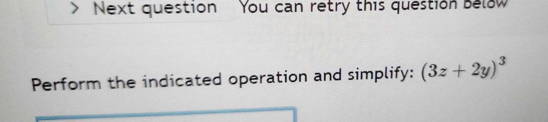 Solved > ﻿Next question You can retry this question | Chegg.com