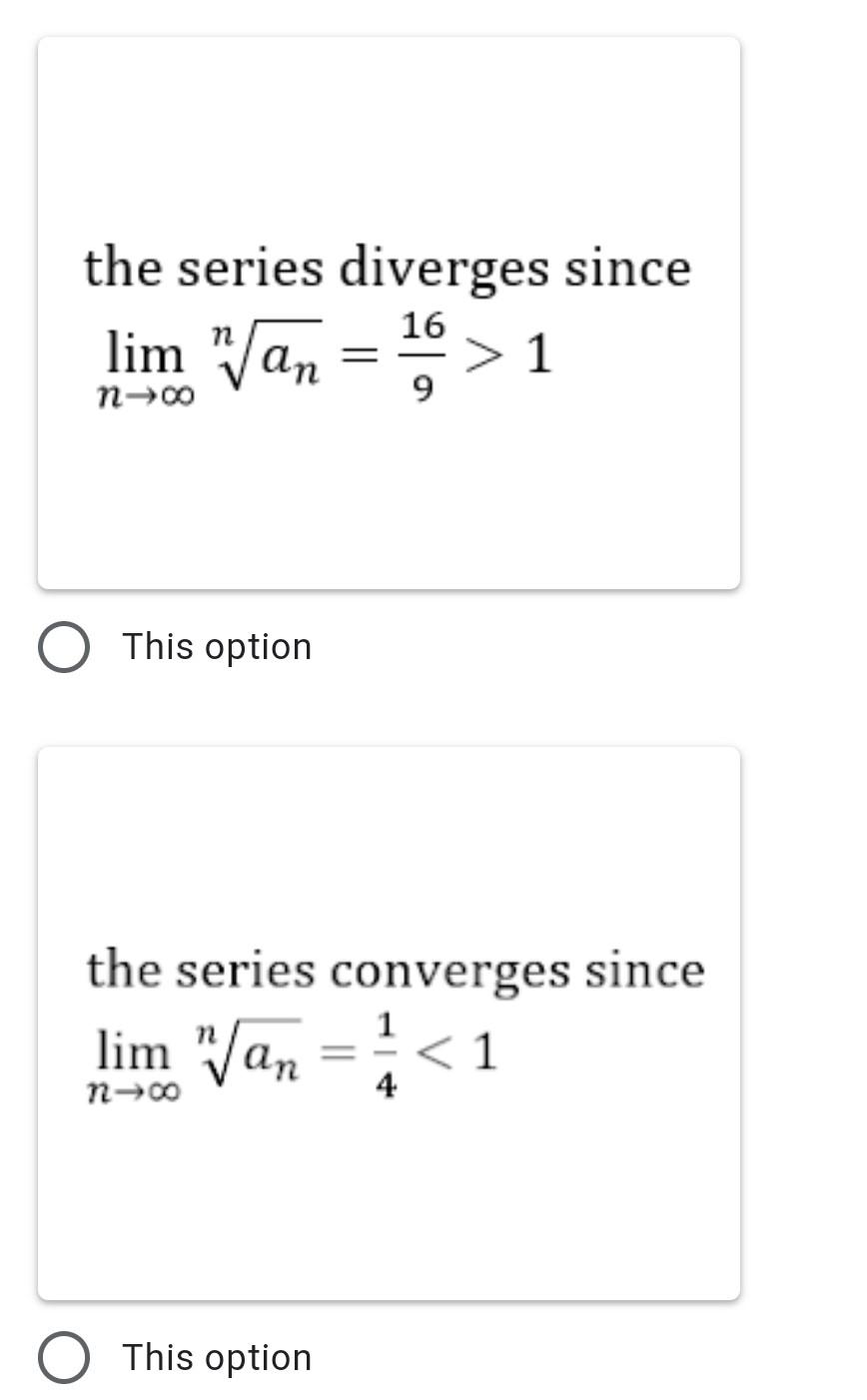 Solved * Question Given the two series: 5+n4 (1 (1) En-1 and | Chegg.com