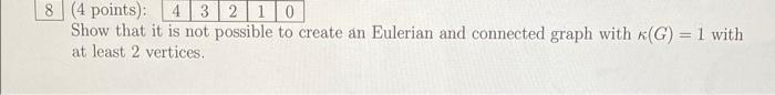 Solved Show that it is not possibke to create a Eulerian and | Chegg.com