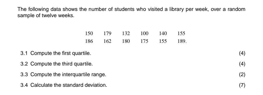 Solved The following data shows the number of students who | Chegg.com